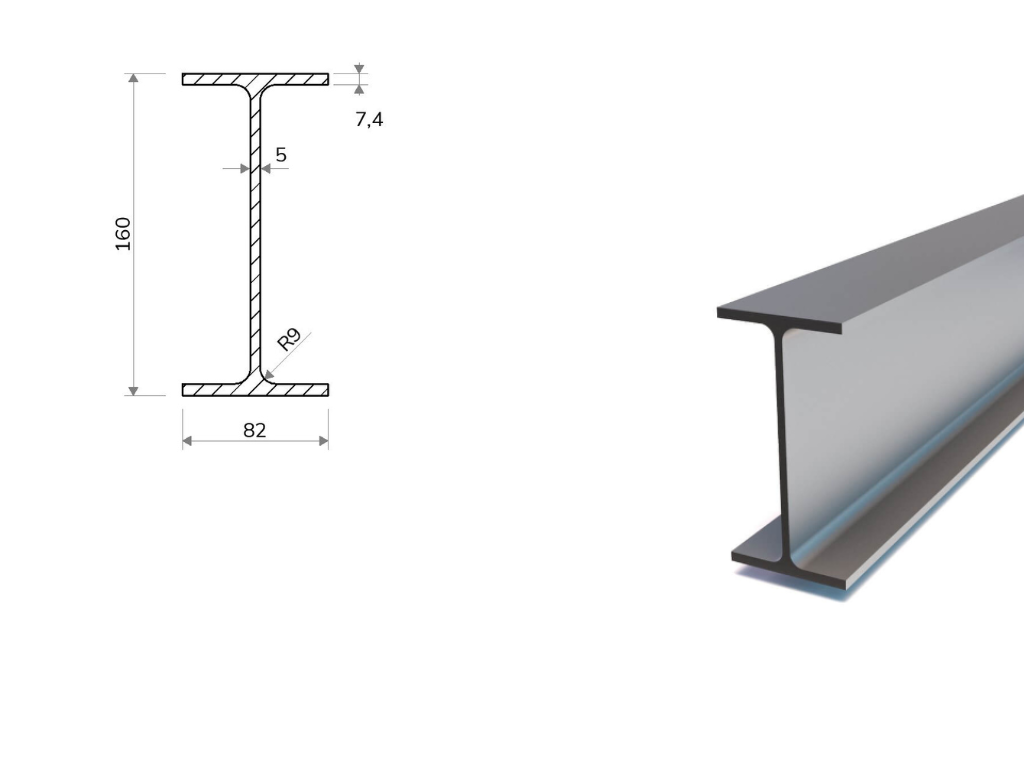 IPE 160 z kategorii Dwuteowniki – W MAGAZYNIE | ATREON.pl